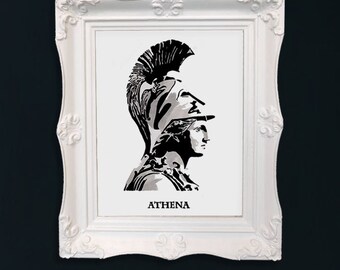 Owl of Minerva Art Print, Owl of Athena Painting, Ancient Greek ...