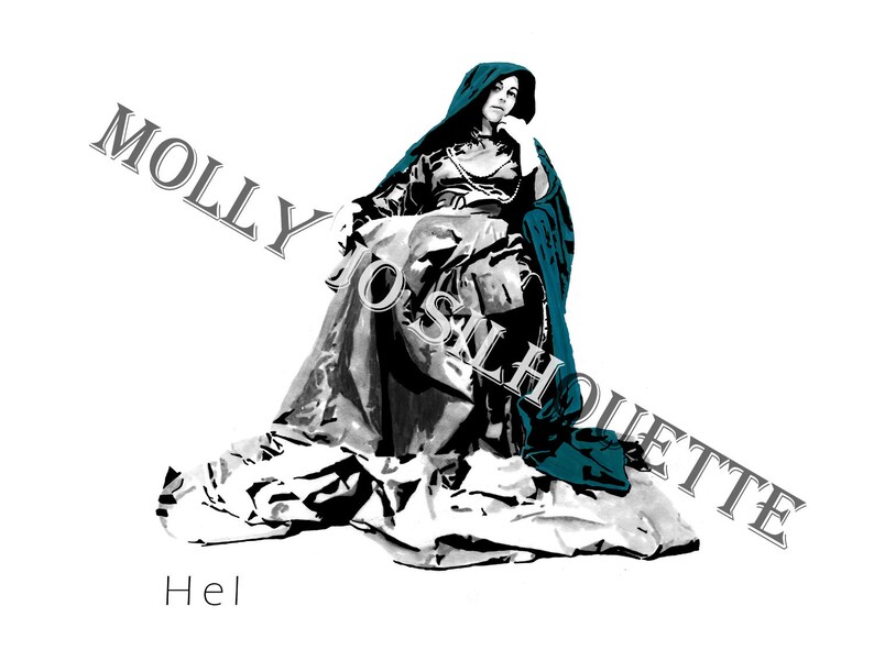 Goddess Hel Drawing Print Norse Mythology Print Norse Decor - Etsy