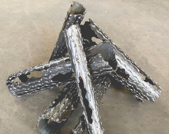 Steel Fire Pit Logs | Gas Fire Pit Log Set | Fire Pit Logs | Metal Logs ...