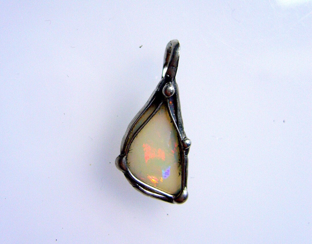 Dainty Precious Opal Pendant UNIKAT Noble Opal Australia Translucent ...