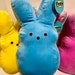 Personalized Large 15 Easter Peeps, Personalized Peeps Bunnies ...