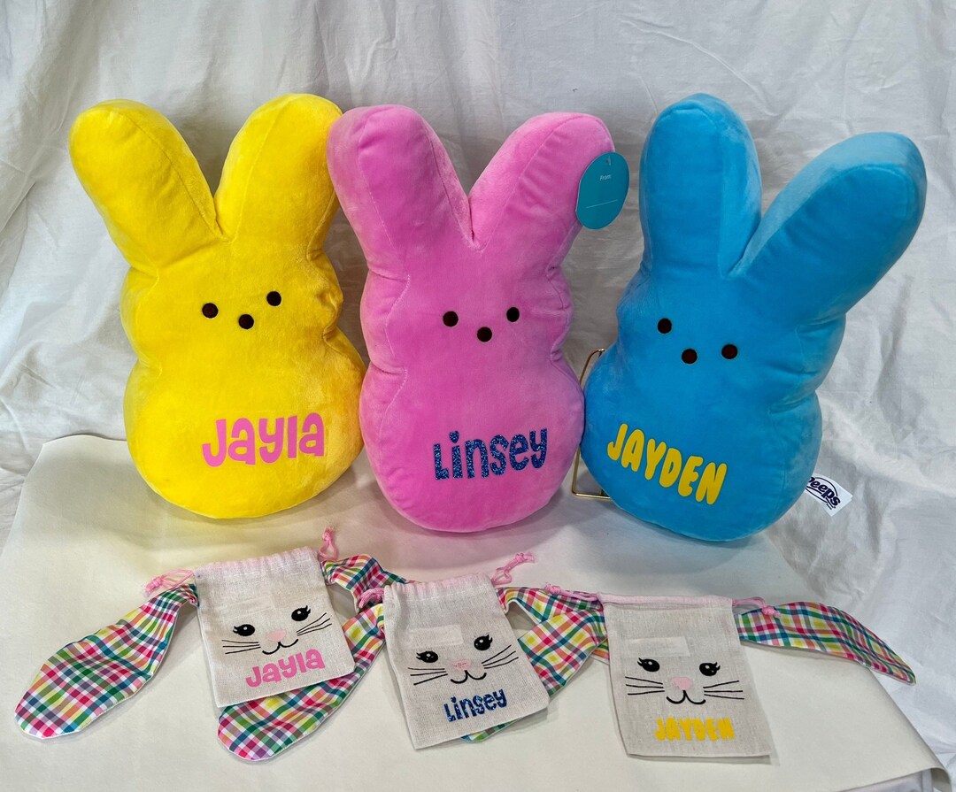 Personalized Large 15 Easter Peeps, Personalized Peeps Bunnies ...