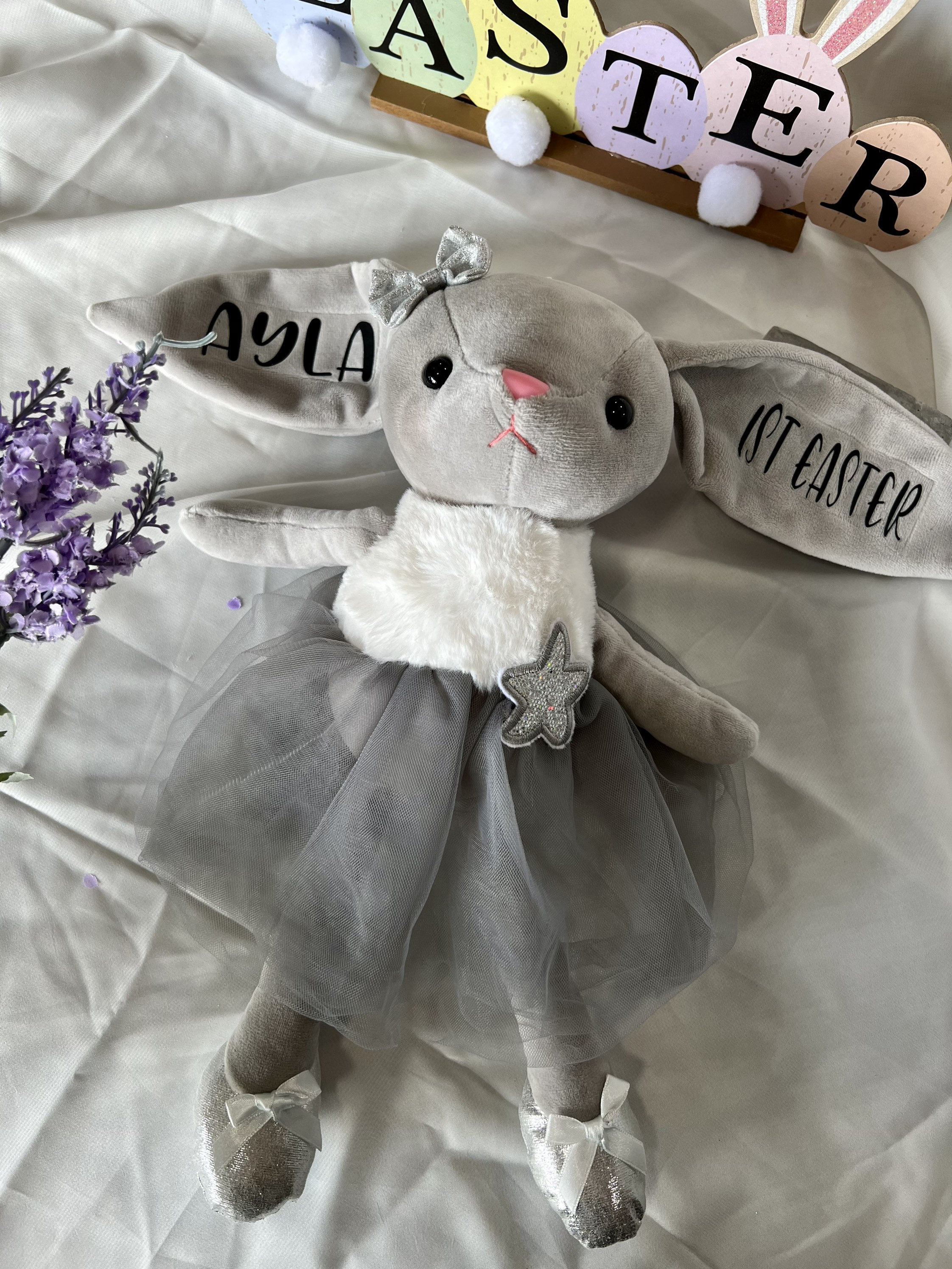 Personalized Super Soft Ballerina Bunny Plush Bunny Easter - Etsy