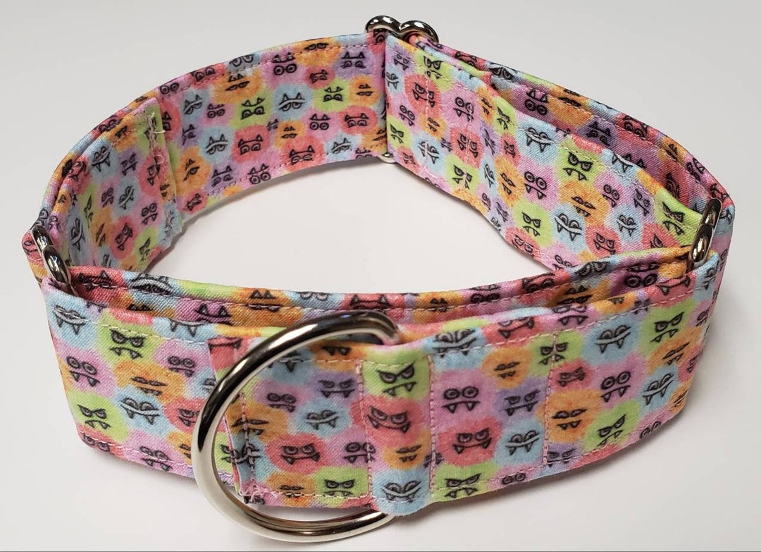 Ready to Ship. Monster Martingale Handmade Dog Collar. 1.5 Wide Adjusts ...