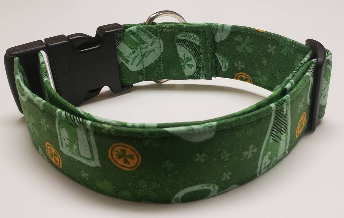 Ready to Ship St. Patrick's Day Collar. Buckle Handmade - Etsy