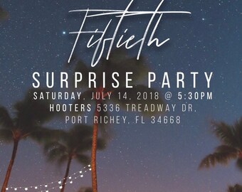 Sunset invitation | Etsy