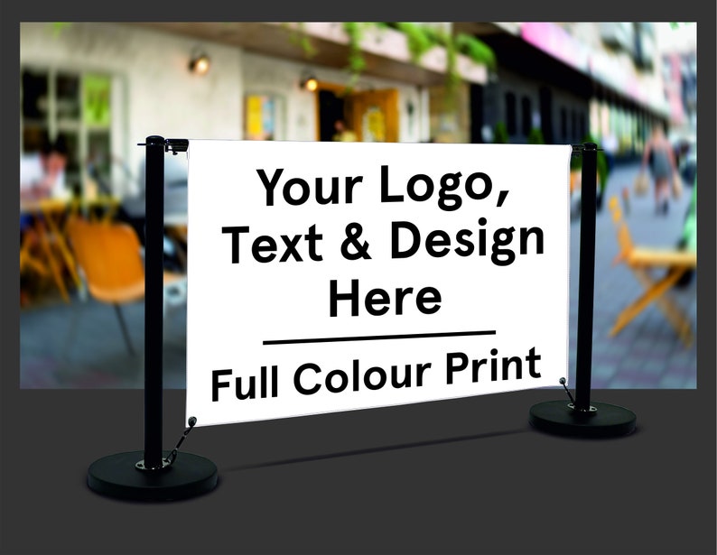 Cafe Barrier Cafe Banner Seating Area Divide Queueing Barriers Custom ...