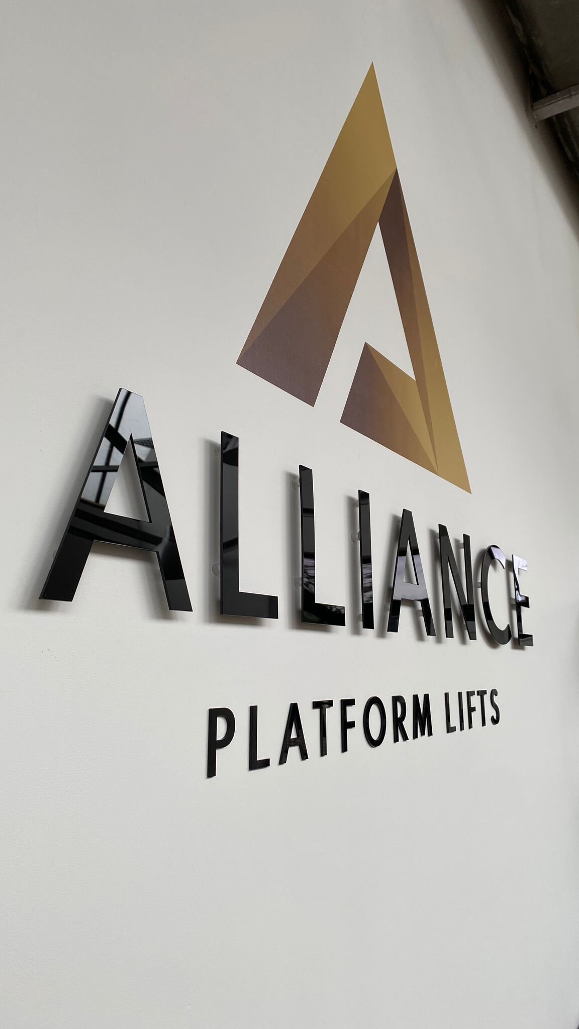 Lazer Cut Acrylic or Metal Wall Logo With Stand off Fixings Easy to ...