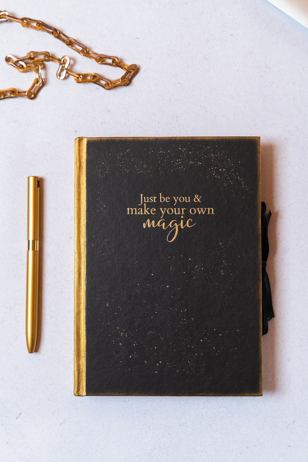 Black & Gold Notebook Notebook for Journaling for Your - Etsy