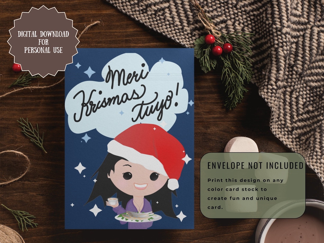 Meri Krismas Tuyo Greeting Card / Digital Download Card / Greeting Card ...