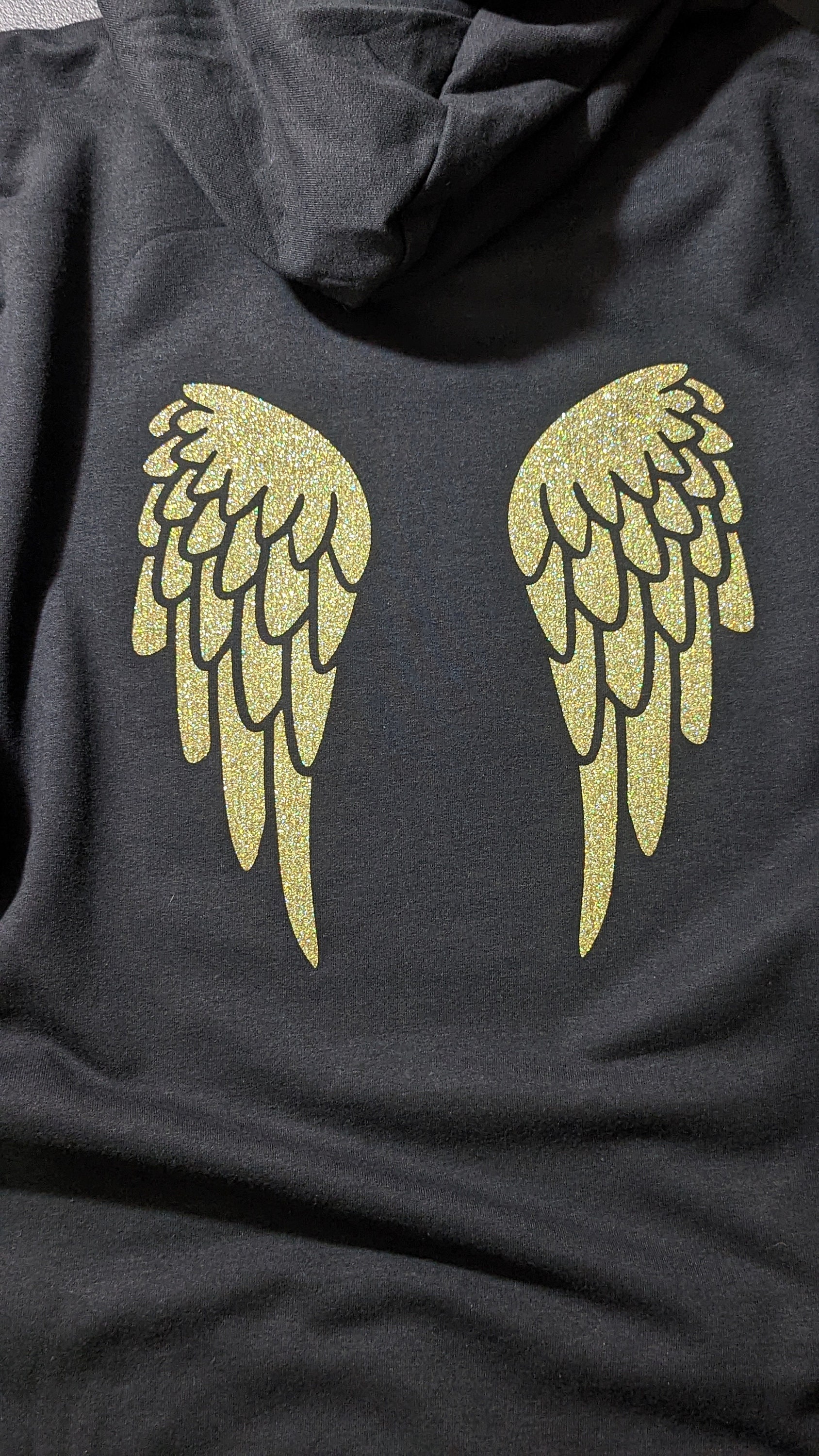 In Loving Memory Hoodie With Picture and Angel Wings, Celebration of ...
