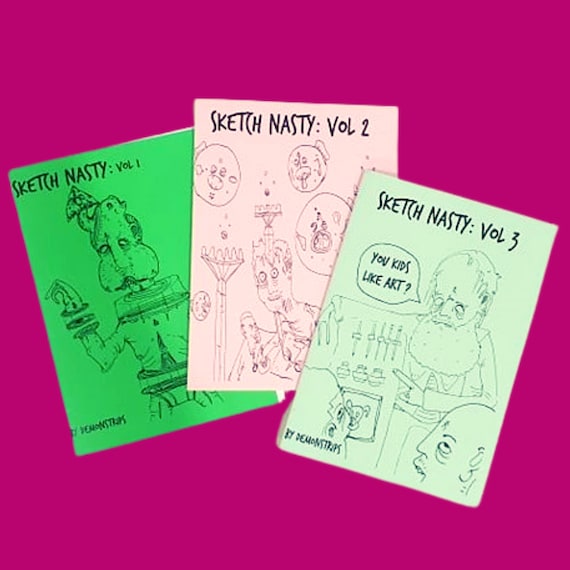 Sketch Nasty Bundle: Vol 1 2 &3 Demonstrips | Etsy