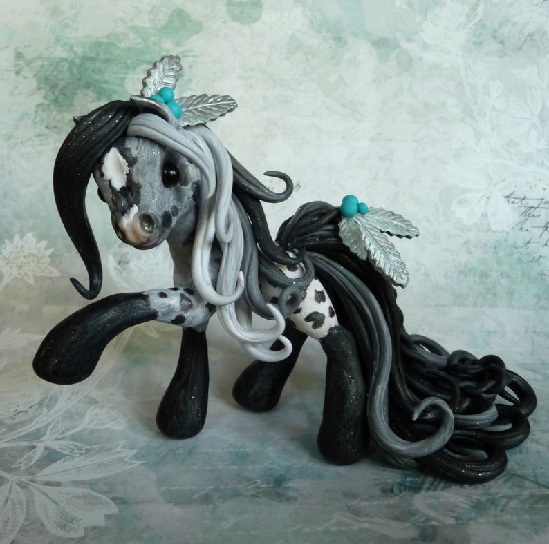 Fimoundfantasy Polymer Clay Pony - Native Pony "minninnewah" - Etsy