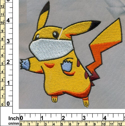 Digital Design, Poke, Embroidery File, Face Mask , 2 Size: 5inch and ...