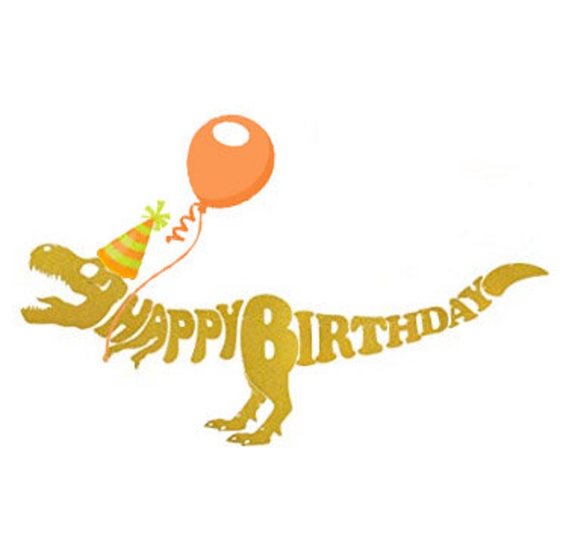 T-rex Happy Birthday - Etsy