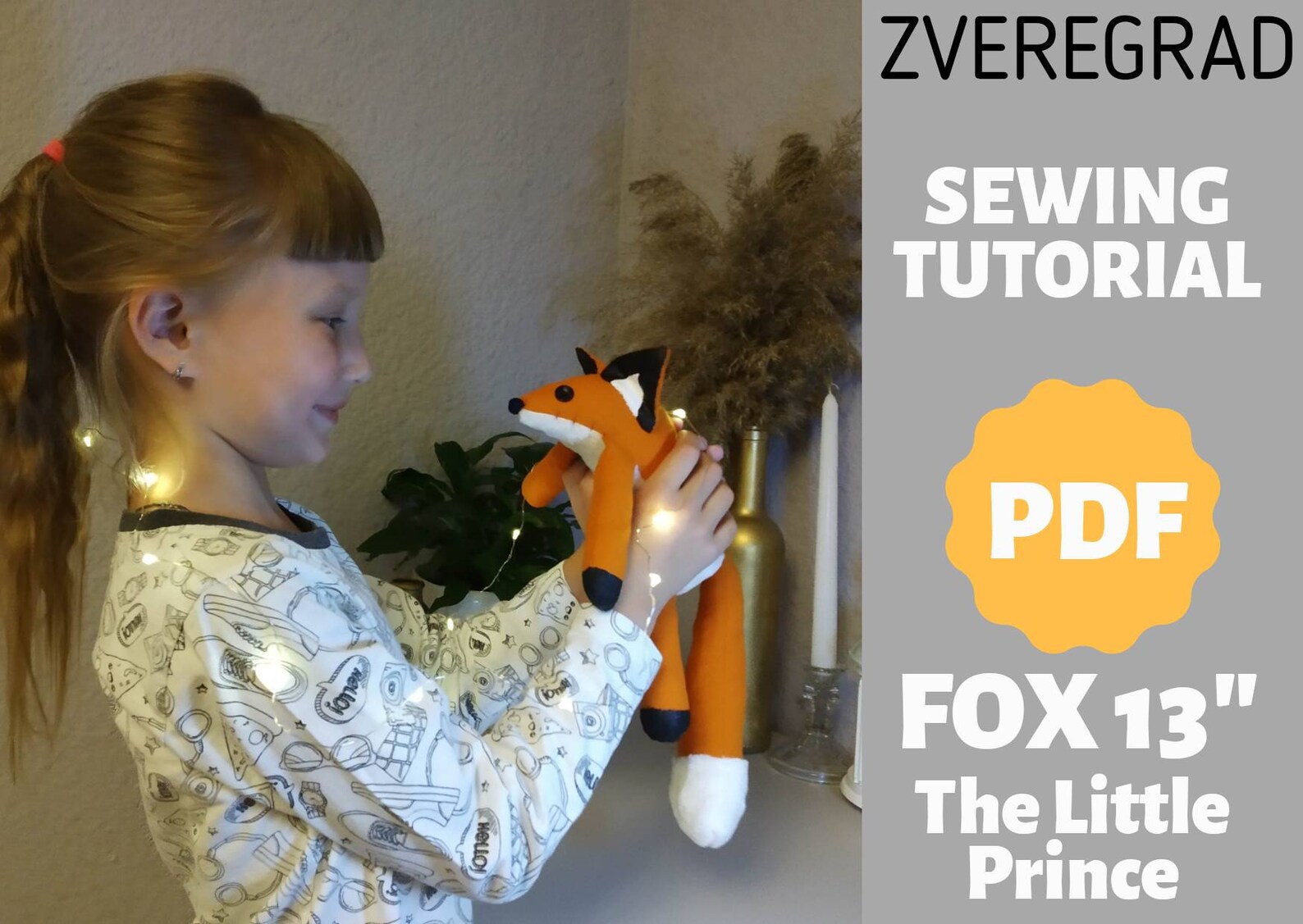 PDF the Little Prince FOX Sewing Pattern Fox Stuffed Animal - Etsy Canada