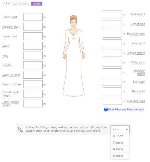 Wedding Dress Styles Chart