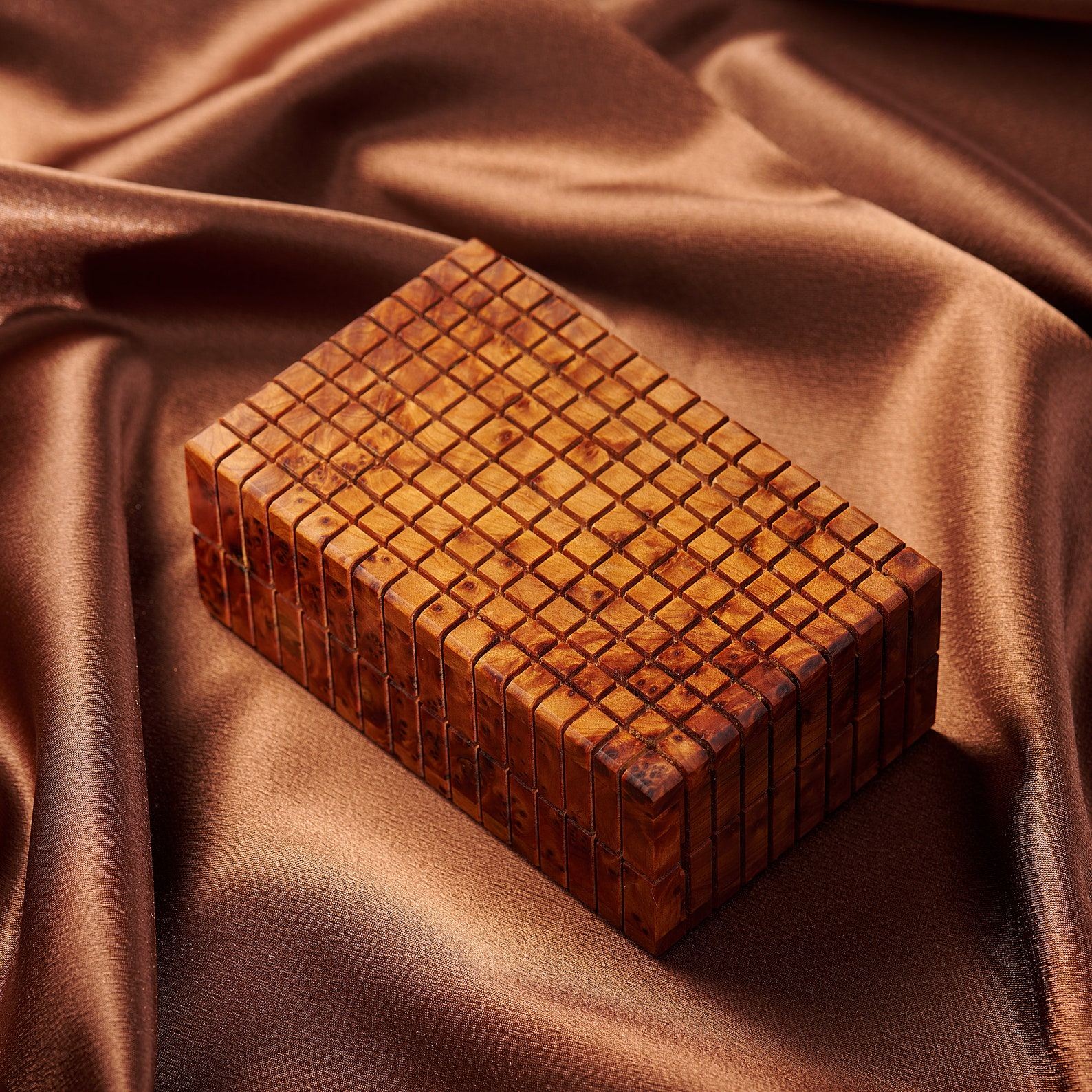 Moroccan Thuya Wood Secret Puzzle Box, Handcrafted Hidden Opening Box ...
