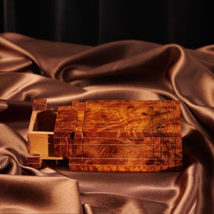 Thuya Wood Secret Box: Japanese-style Puzzle Box - Etsy