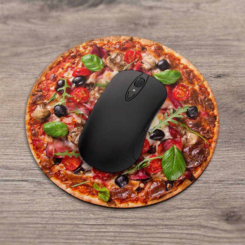 Pizza mousepad Mousepad funny Office decor Mouse mat Pizza | Etsy