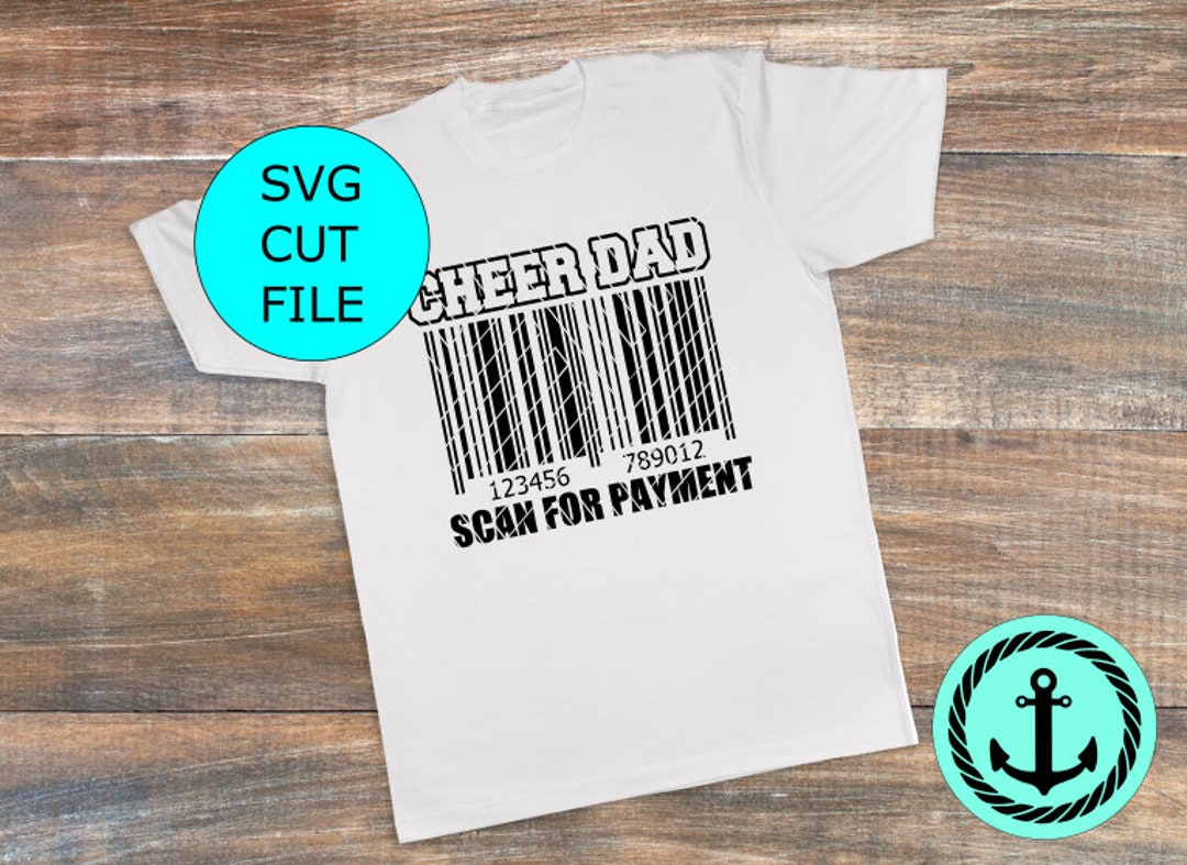 Cheer Dad Barcode SVG - Etsy