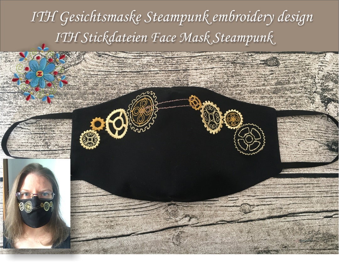 ITH Face Mask / Community Mask / Provisional Mouth Nose Mask Steampunk ...