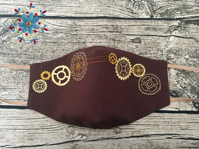 ITH Face Mask / Community Mask / Provisional Mouth Nose Mask Steampunk ...