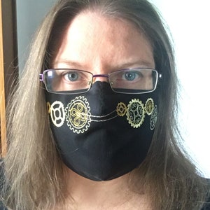 ITH Face Mask / Community Mask / Provisional Mouth Nose Mask Steampunk ...