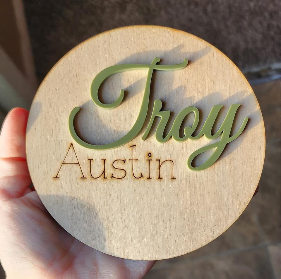 Wooden Birth Announcement Sign Baby Announcement Sign Baby - Etsy