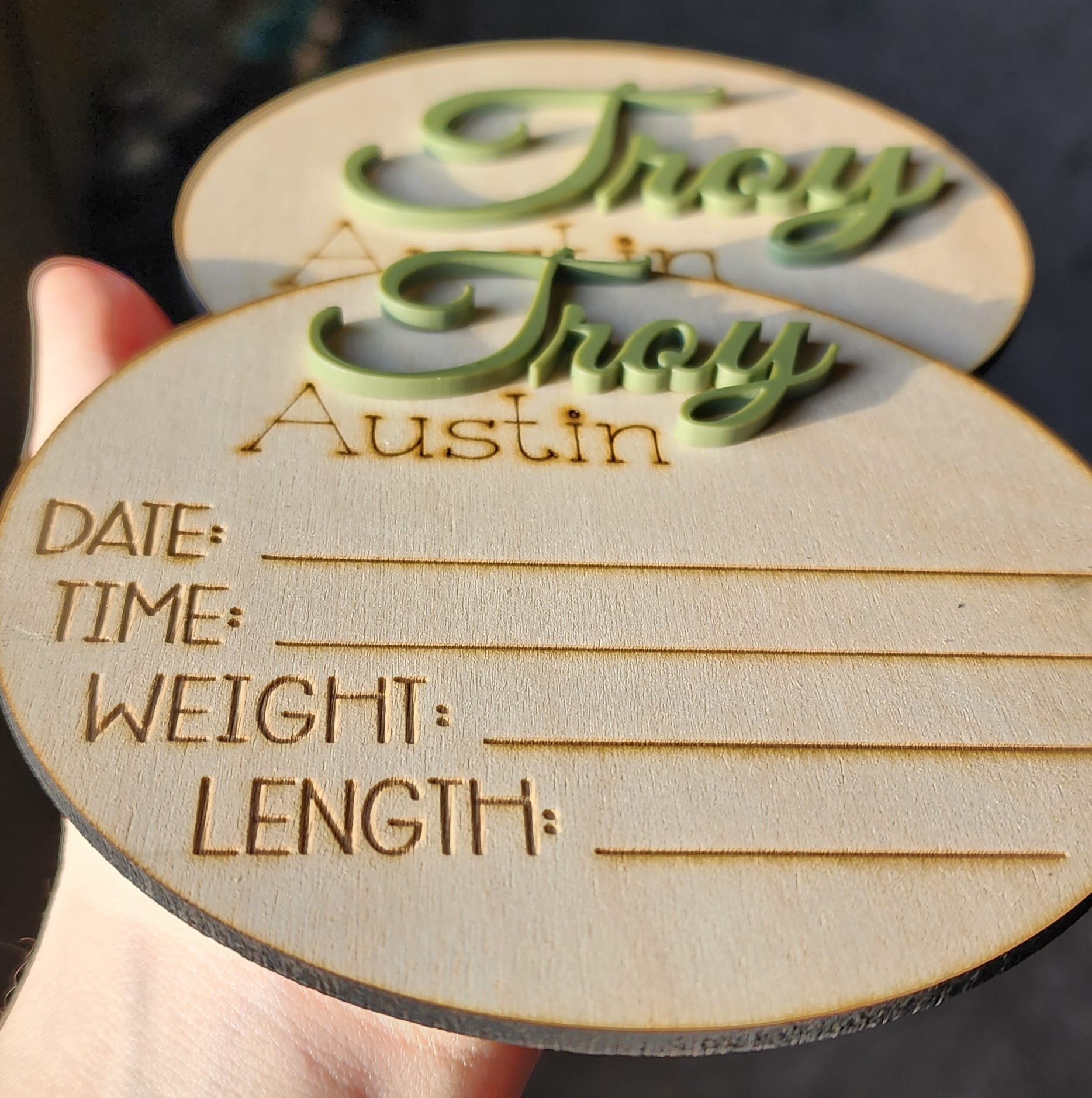 Wooden Birth Announcement Sign Baby Announcement Sign Baby - Etsy