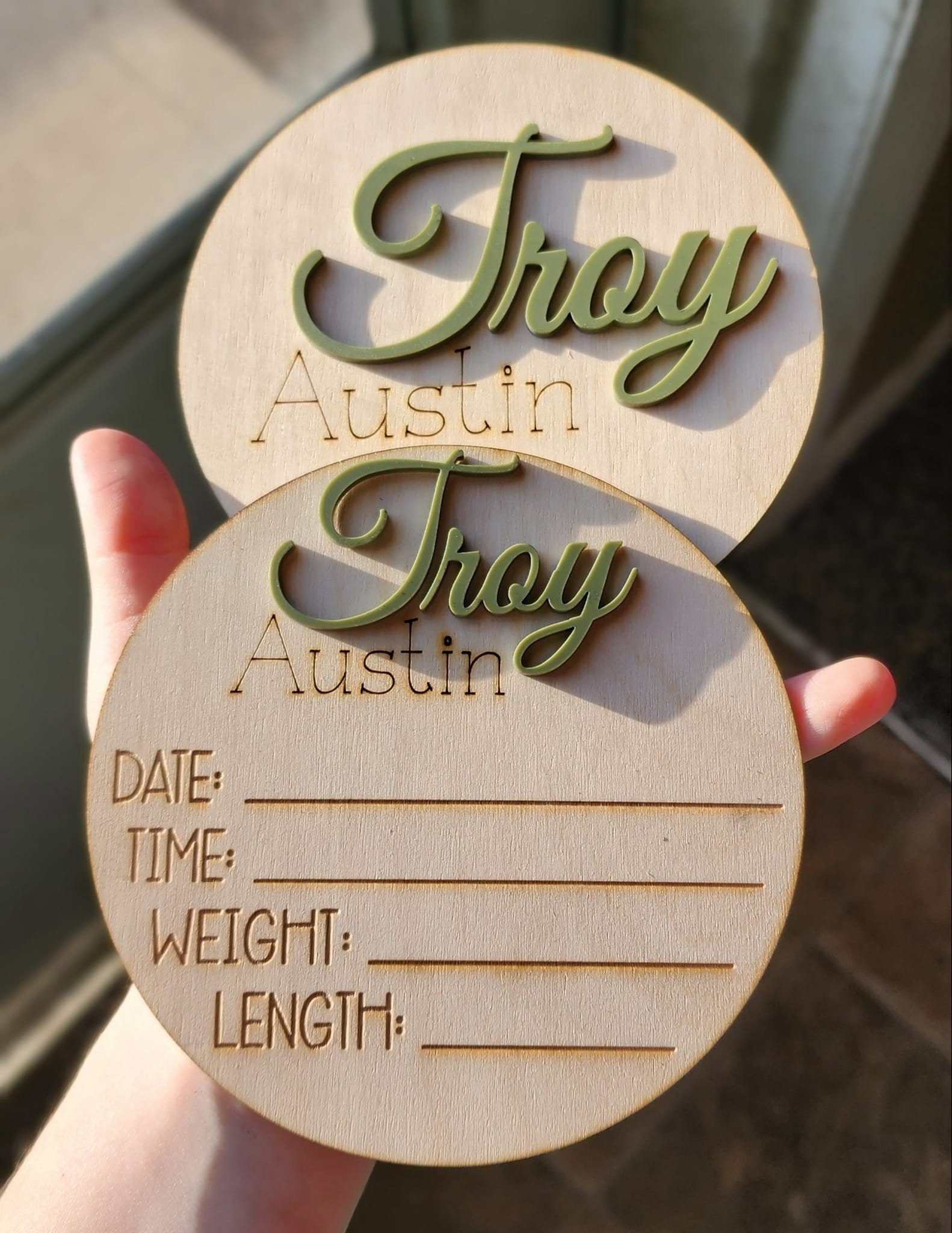 Wooden Birth Announcement Sign Baby Announcement Sign Baby - Etsy