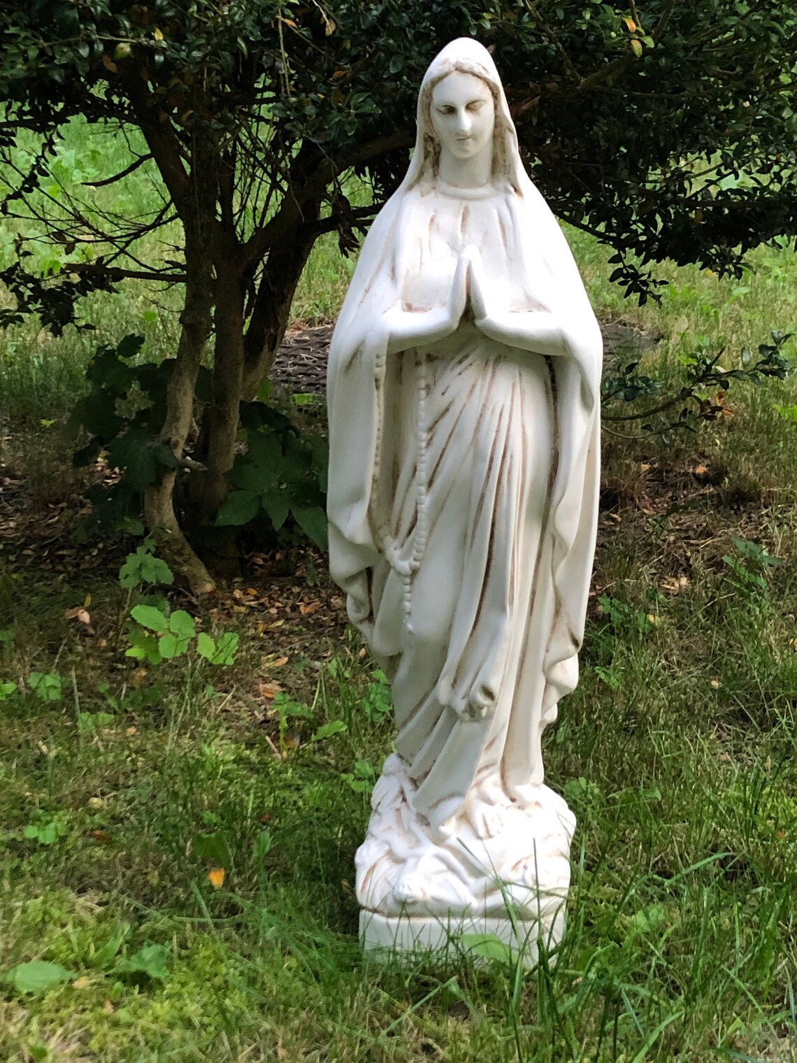 Virgin Mary Statue Catholic Statuette Indoor Decor Outdoor - Etsy