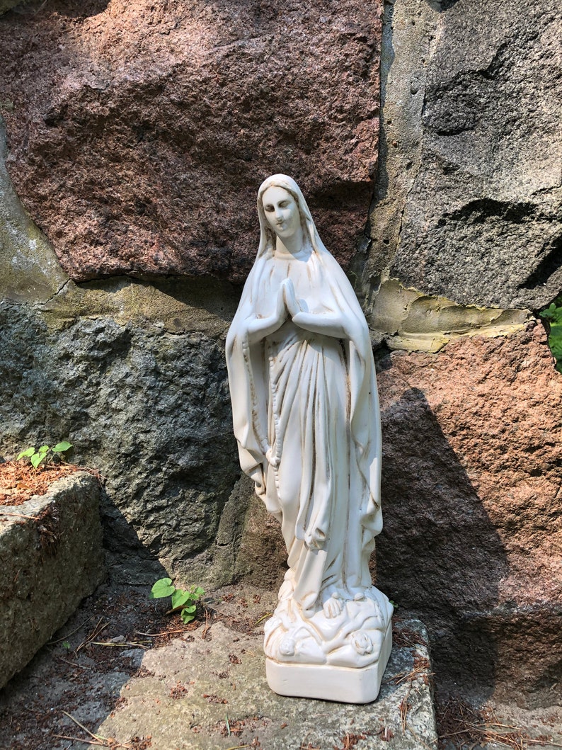 Virgin Mary Statue Catholic Statuette Indoor Decor Outdoor - Etsy