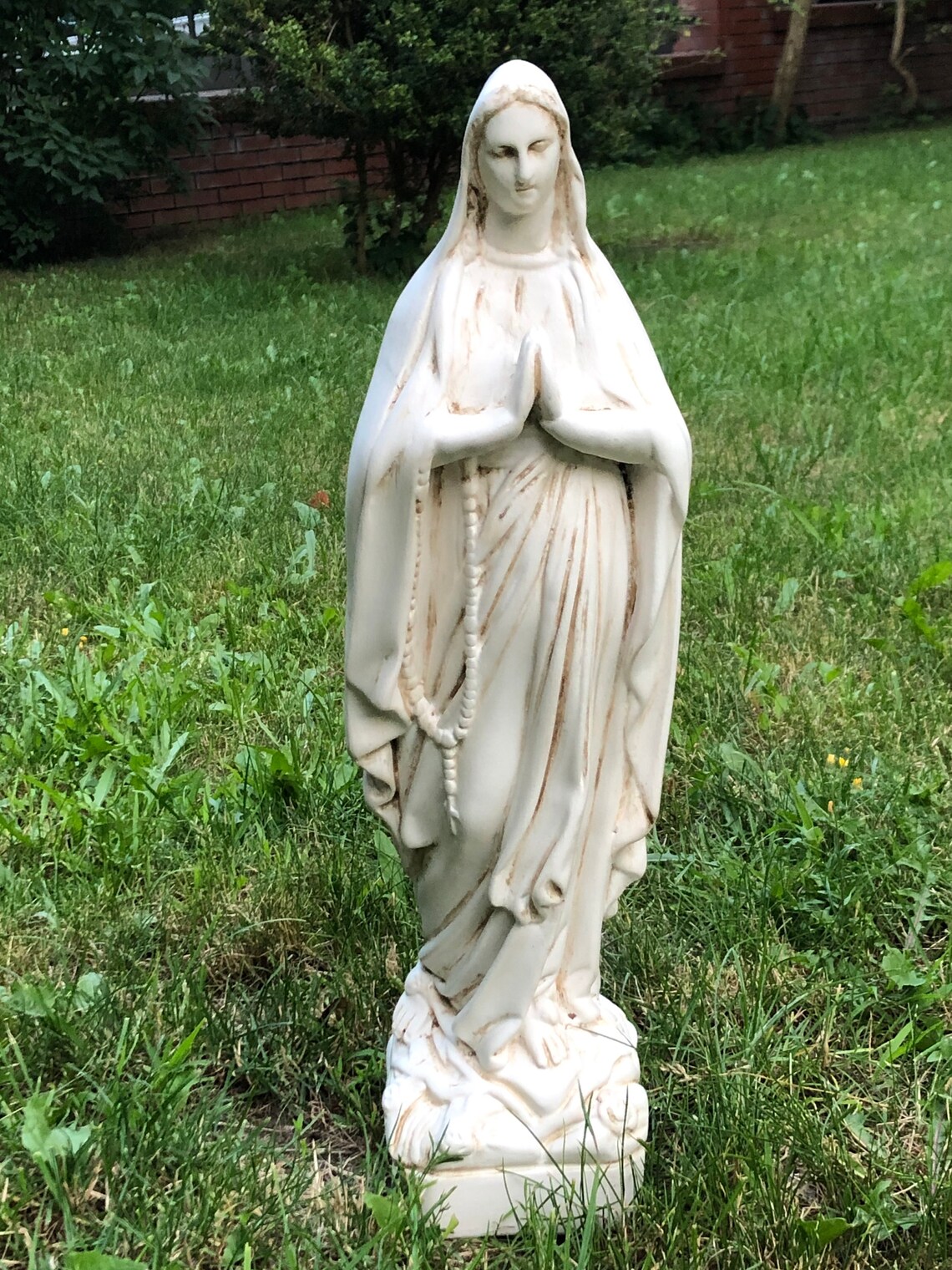 Virgin Mary Statue Catholic Statuette Indoor Decor Outdoor - Etsy