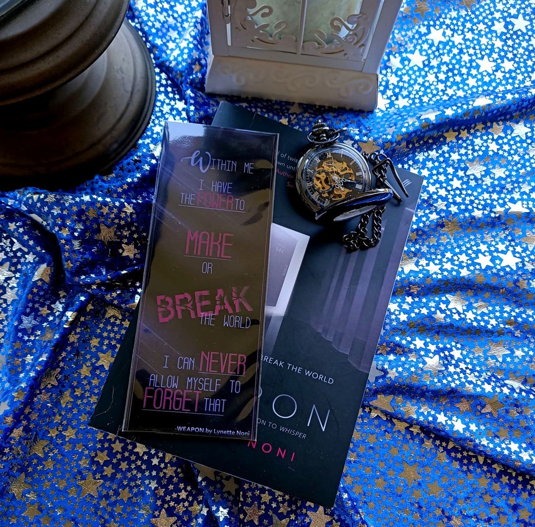 Weapon by Lynette Noni Inspired Bookmark With Quote From the Book ...