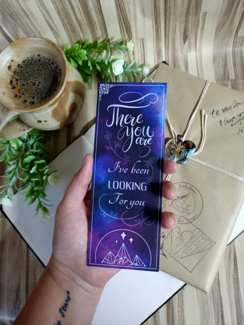 ACOTAR Sjm Inspired Bookmarks With Quotes Feyre and Rhys | Etsy