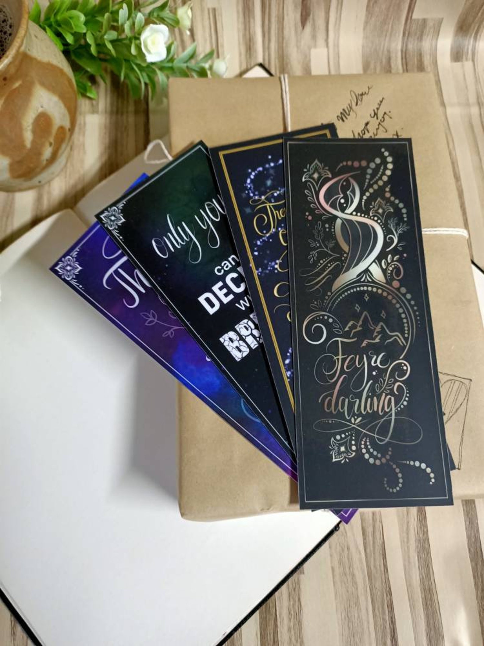 ACOTAR Sjm Inspired Bookmarks With Quotes Feyre and Rhys | Etsy