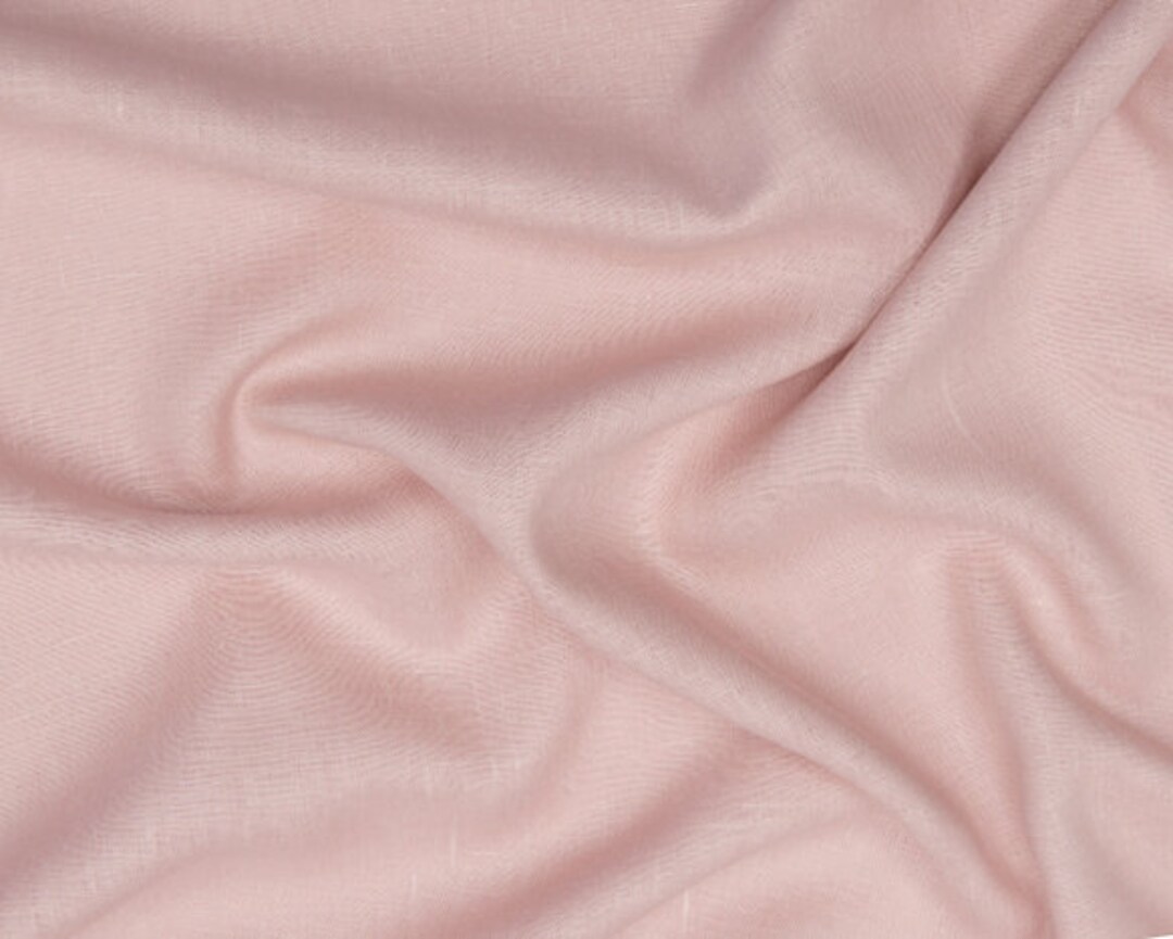 Dusty Rose Linen Fabric - Stonewashed 100% Linen Flax Material. - Etsy