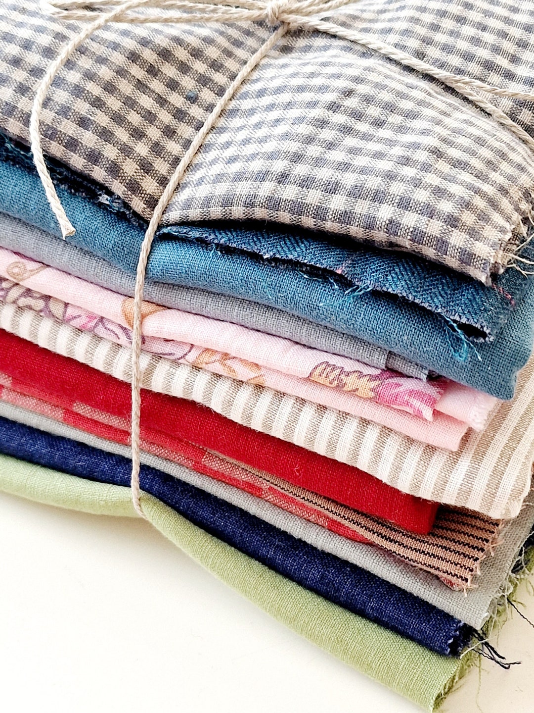 100% Linen Fabric Remnants Natural Linen Scraps Linen Bundle Linen ...