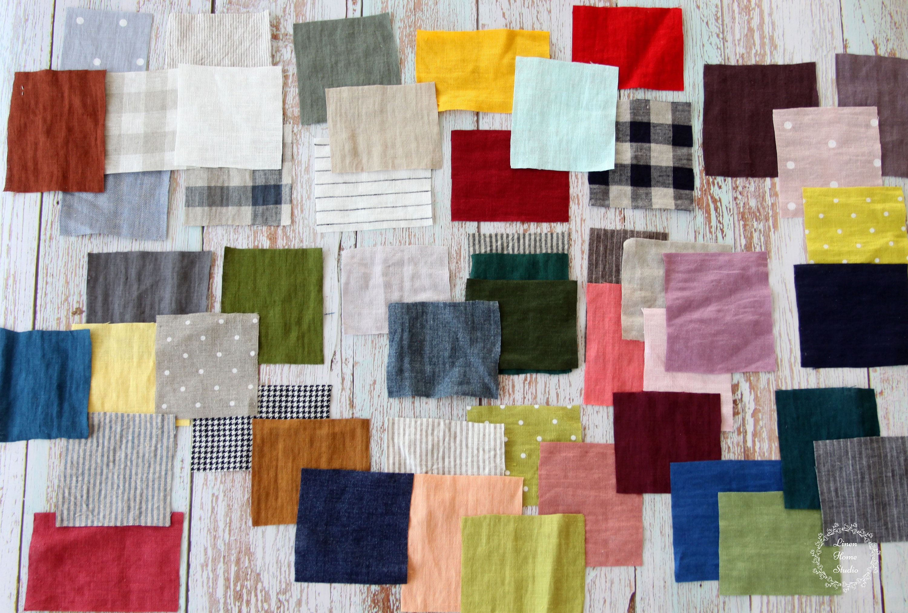 100% Linen Fabric Samples Natural Stonewashed Softened Linen | Etsy