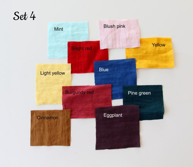 100% Linen Fabric Samples Natural Stonewashed Softened Linen - Etsy