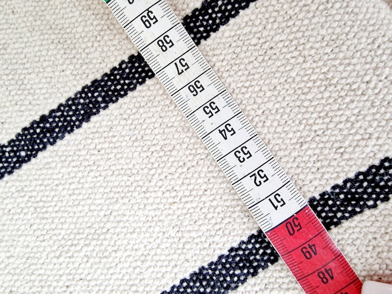 Heavy Weight Grain Sack Cotton Fabric by the Yard 550g/m2 - Stripes ...