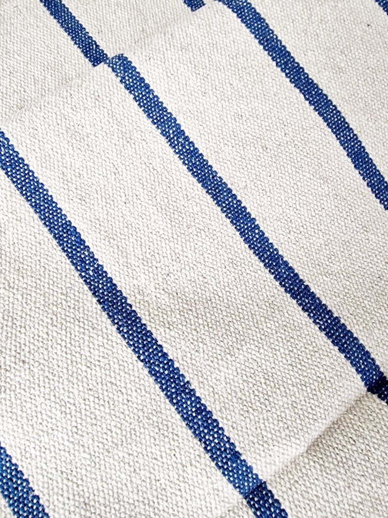 Heavy Weight Grain Sack Cotton Fabric by the Yard 550g/m2 - Stripes ...