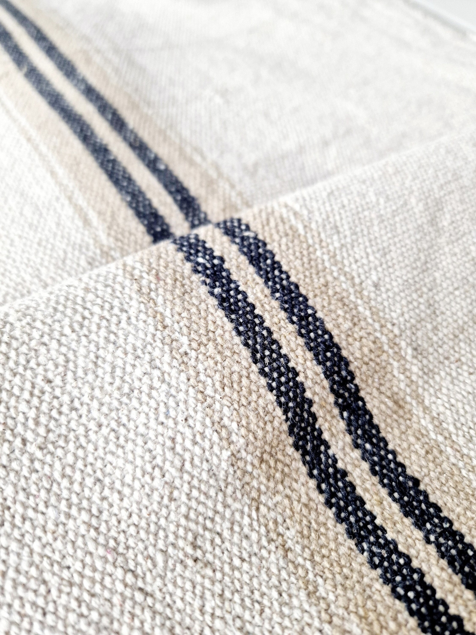 Heavy Weight Grain Sack Cotton Fabric by the Yard 550g/m2 Thick ...