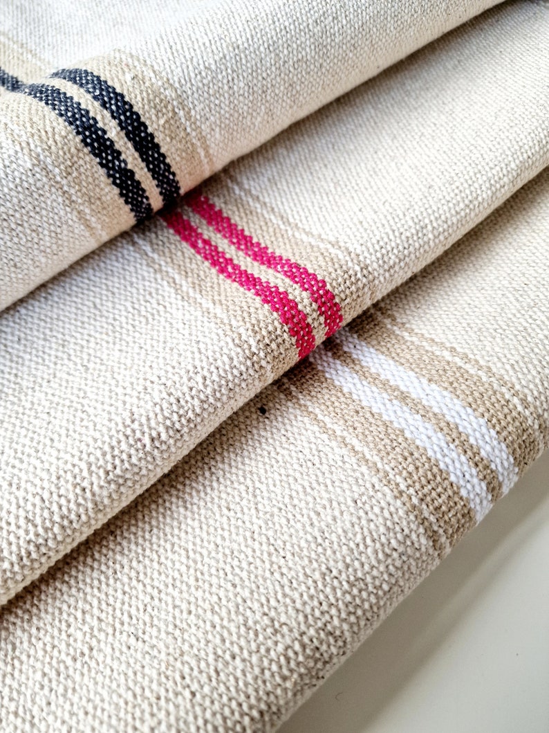 Heavy Weight Grain Sack Cotton Fabric by the Yard 550g/m2 - Thick ...