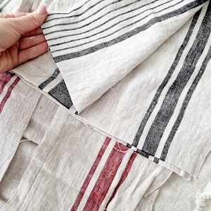 100% Linen Fabric Remnants - Linen Scraps - Heavy Weight Linen Bundle ...