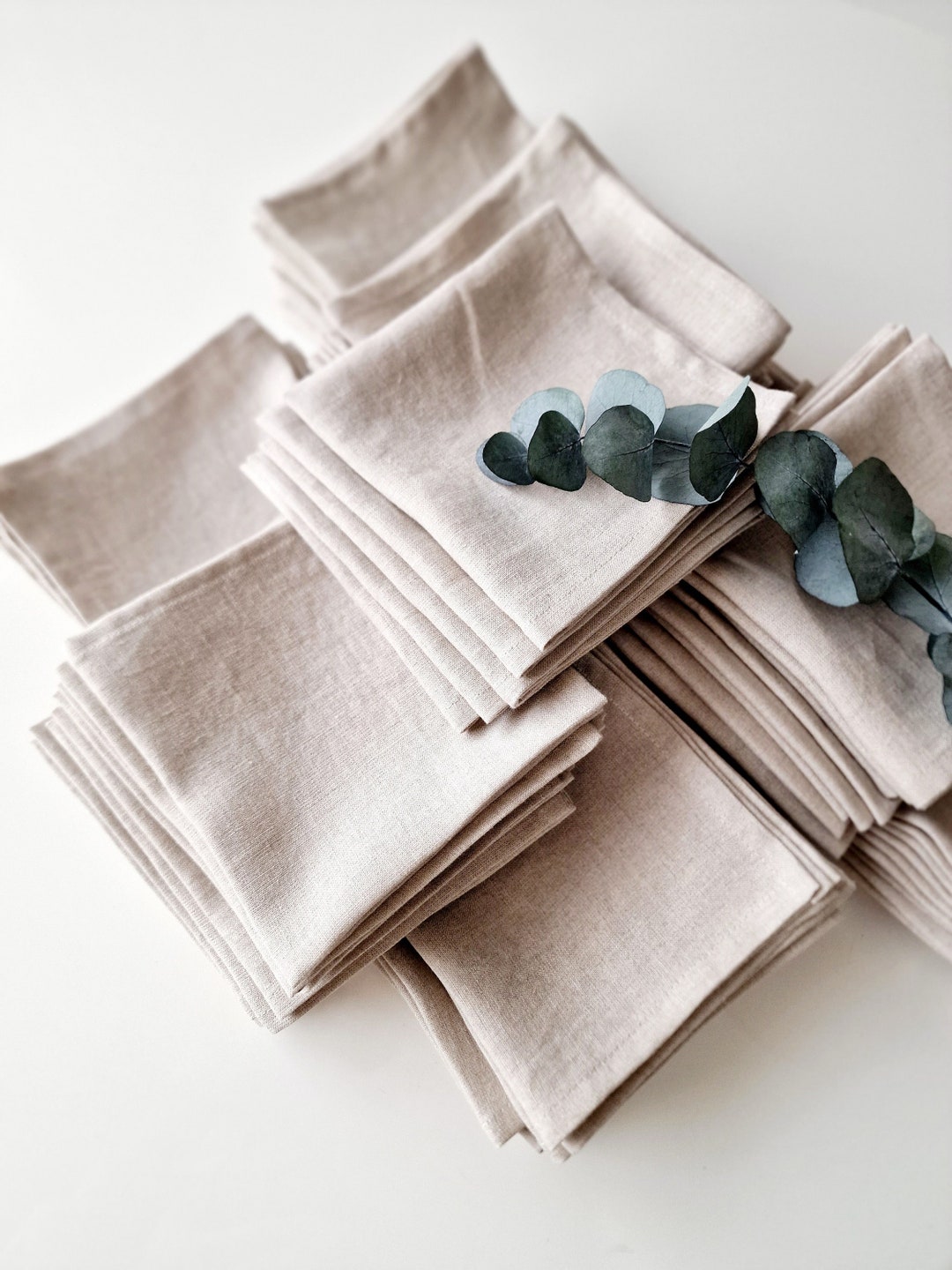 Linen Napkins for Wedding Bulk - Washed Cloth Napkins - Etsy Australia