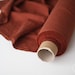 Red Clay Linen Fabric - Red Brick Stonewashed 100% Linen Flax Material ...