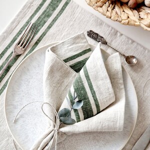 Linen Napkins - French Style Softened Heavy Weight Flax Cloth Napkins ...