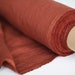 Red Clay Linen Fabric - Red Brick Stonewashed 100% Linen Flax Material ...